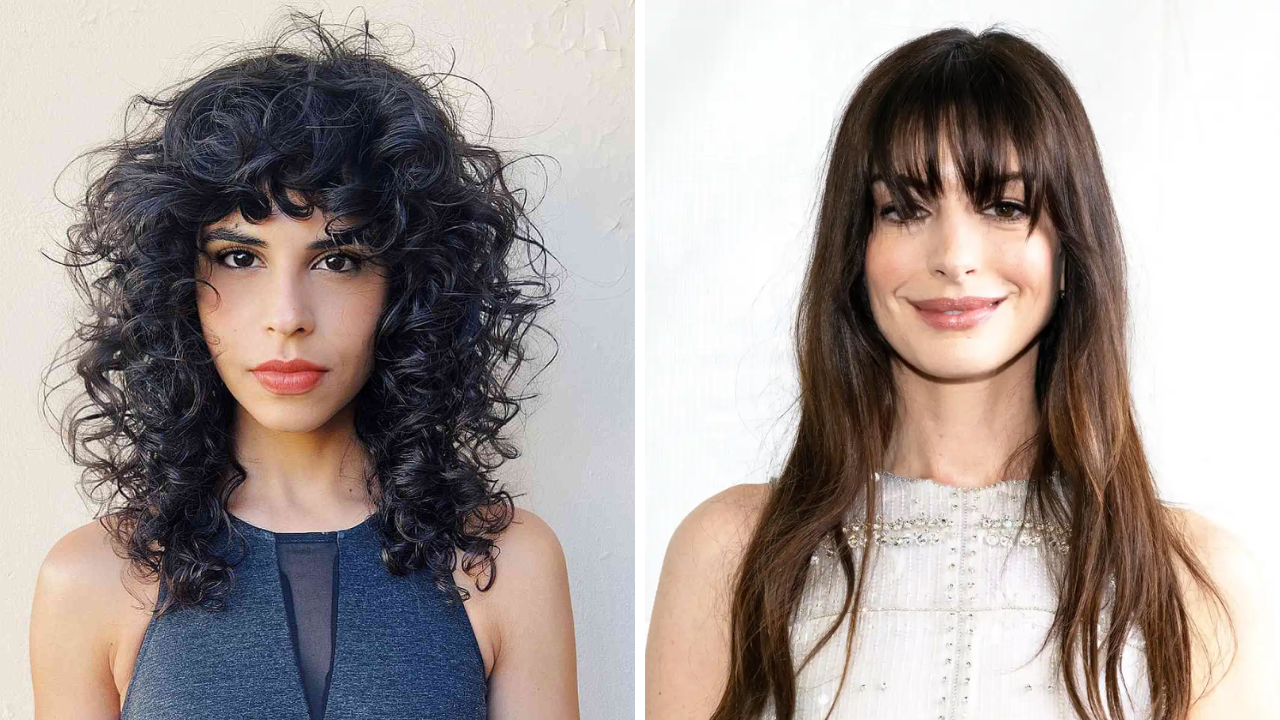 30 Hairstyles that work great with bangs - Kate Knows